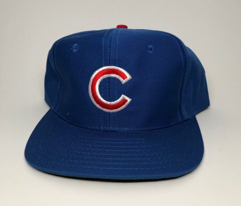 90’s Chicago Cubs Plain Logo MLB Snapback Hat – Rare VNTG