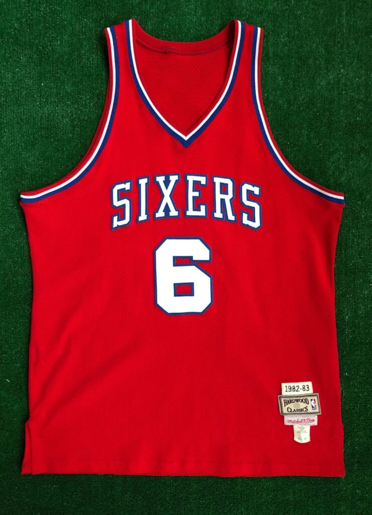 1982/83 Julius Erving Philadelphia 76ers Sixers Mitchell & Ness NBA ...