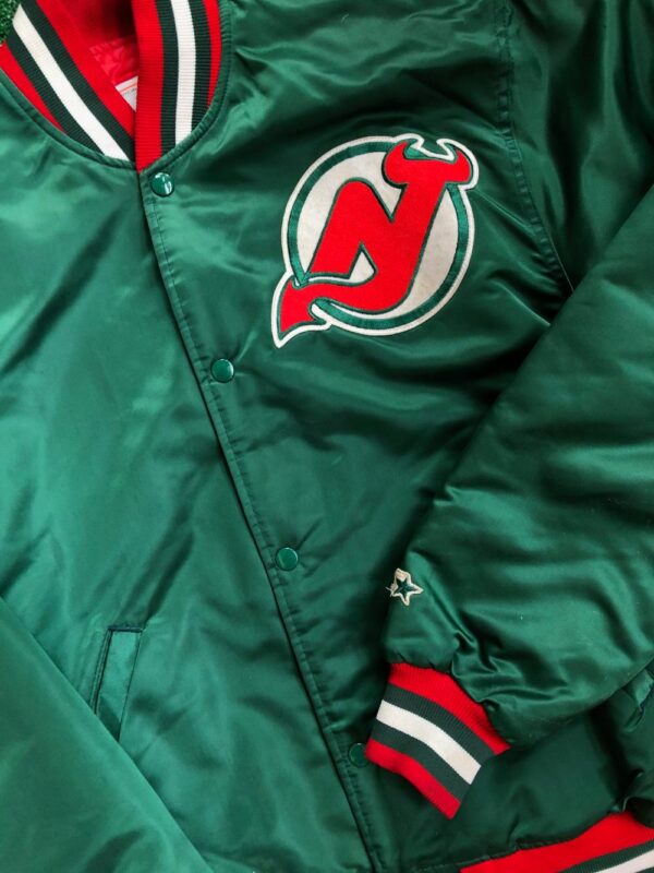 90’s New Jersey Devils Green Starter Satin NHL Jacket Size Large – Rare ...