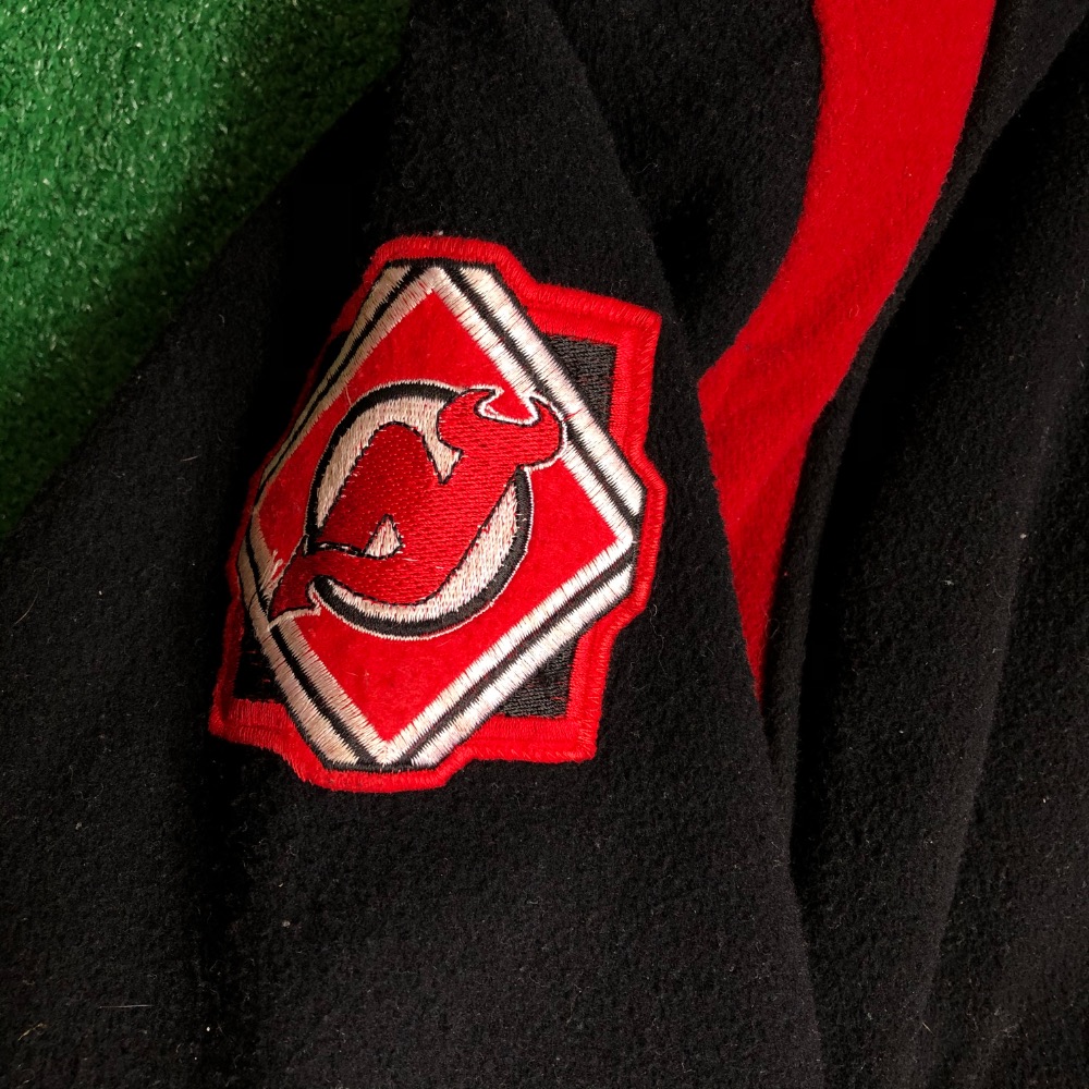 90’s New Jersey Devils Nutmeg NHL Varsity Jacket Size Large – Rare VNTG