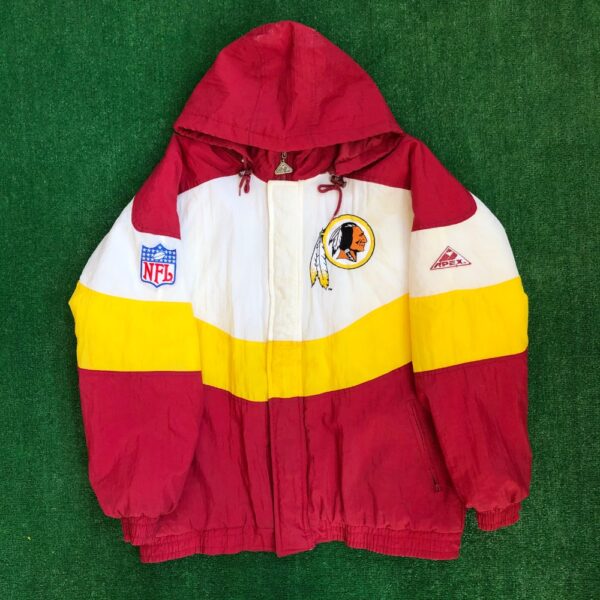 90’s Washington Football Team Apex One NFL Heavyweight Jacket Size ...