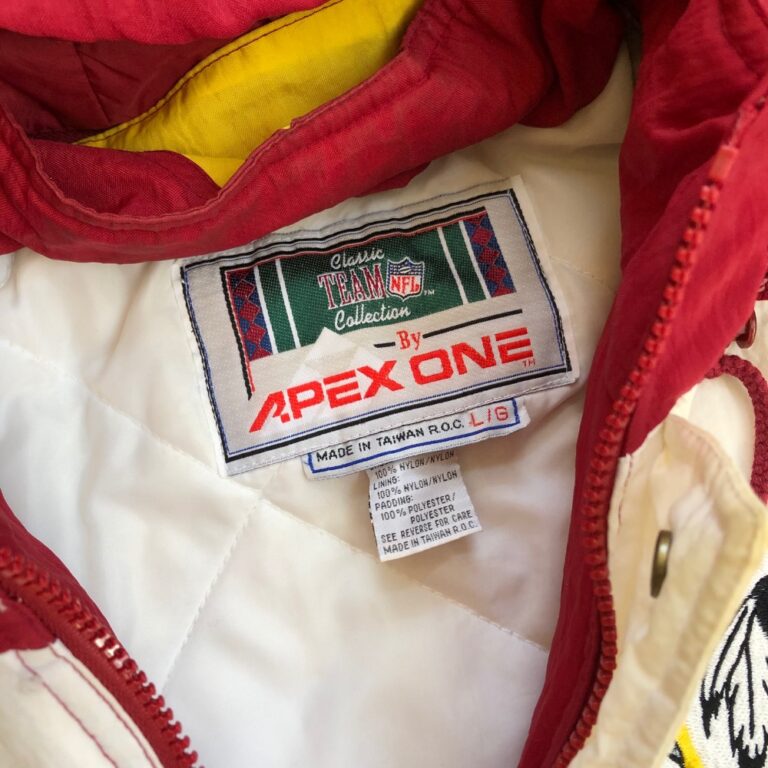 90’s Washington Football Team Apex One NFL Heavyweight Jacket Size ...