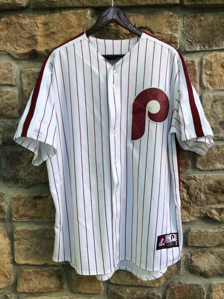 00’s Chase Utley Philadelphia Phillies Cooperstown Majestic MLB Jersey ...