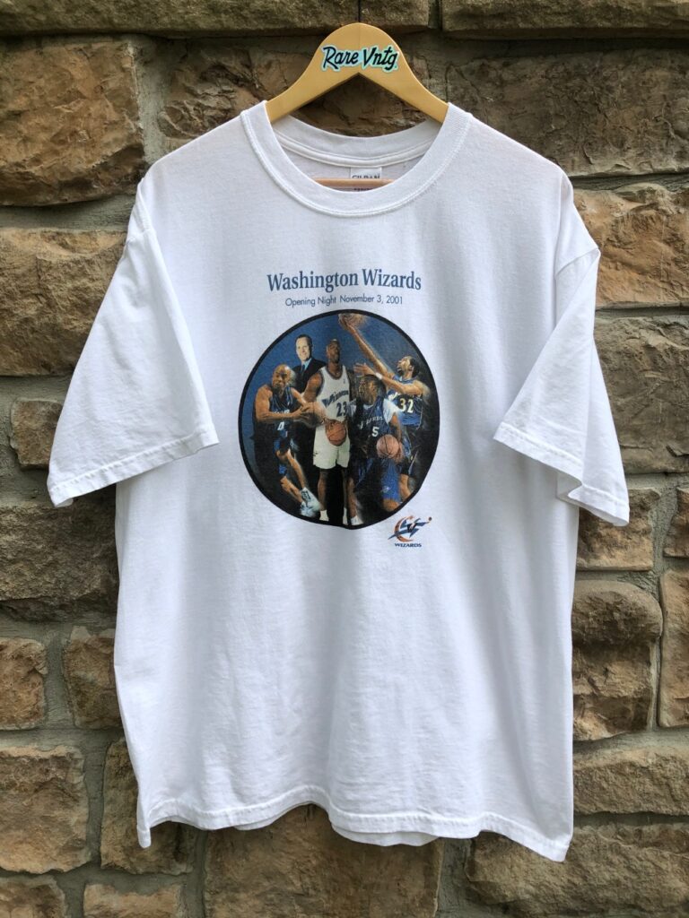 2001 Michael Jordan Washington Wizards Opening Night NBA T Shirt Size ...