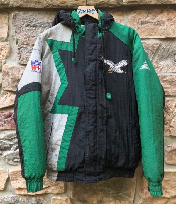 90’s Philadelphia Eagles Apex One NFL Winter Jacket Size Small – Rare VNTG