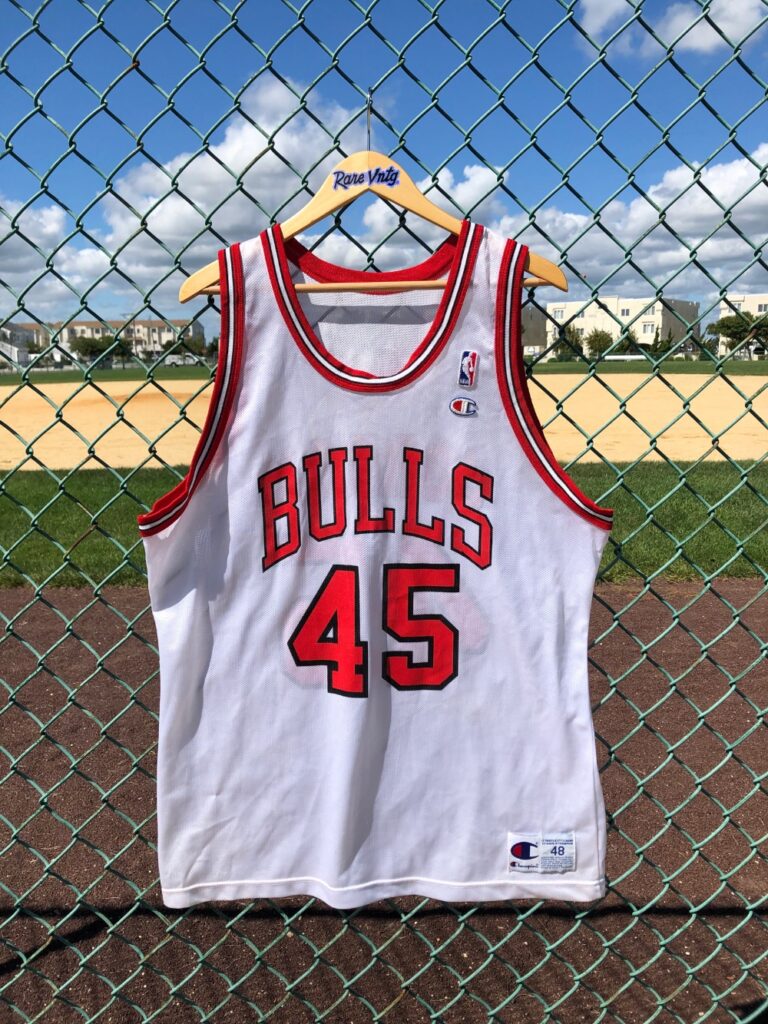 1995 Michael Jordan Chicago Bulls Champion #45 NBA Jersey Size 48 XL ...