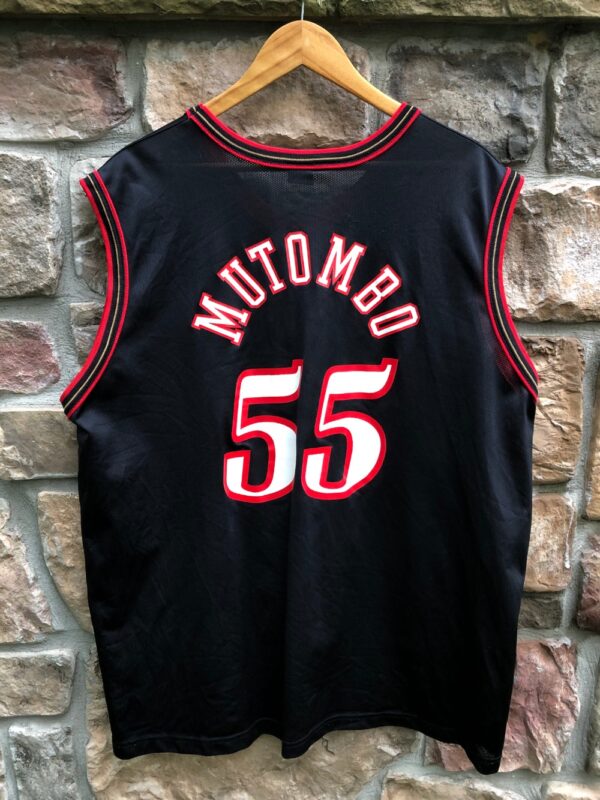 2001 Dikembe Mutombo Philadelphia 76ers Sixers NBA Jersey Size 44 Large ...