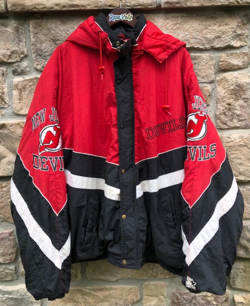 90’s New Jersey Devils Starter Heavyweight NHL Jacket Size XXL – Rare VNTG