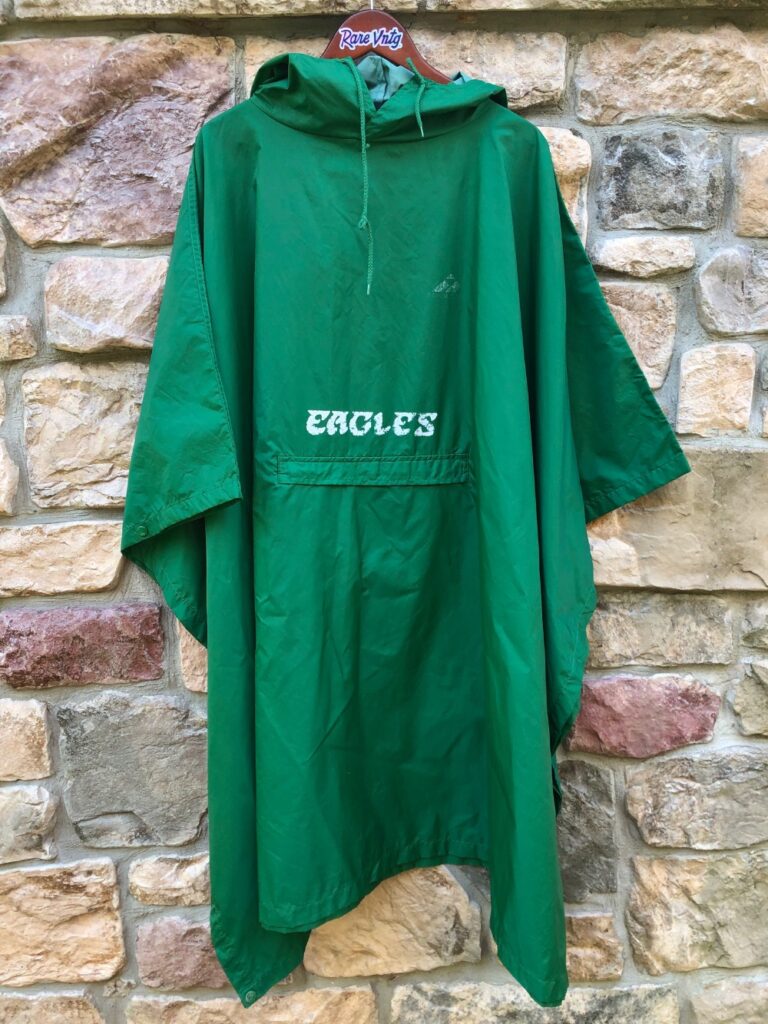 90’s Philadelphia Eagles Kelly Green Apex One Rain Poncho NFL Jacket ...