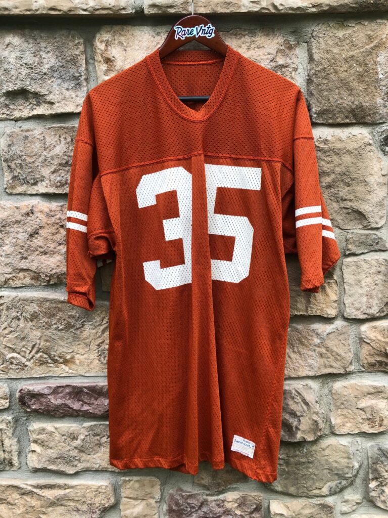 80’s Texas Longhorns #35 Sandknit NCAA Jersey Size XL – Rare VNTG