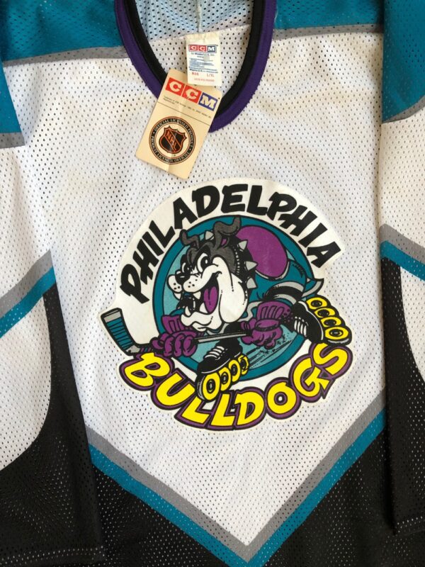 1994 Philadelphia Bulldogs CCM RHI Roller Hockey Jersey Size Large/XL ...
