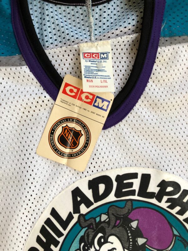 1994 Philadelphia Bulldogs CCM RHI Roller Hockey Jersey Size Large/XL ...