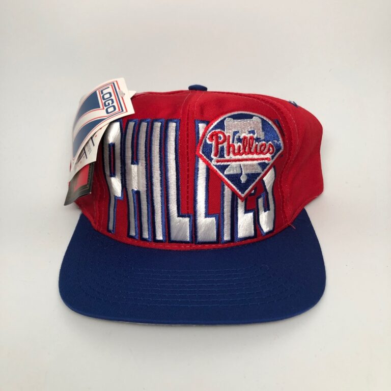 90’s Philadelphia Phillies Logo 7 Big Text MLB Snapback Hat – Rare VNTG