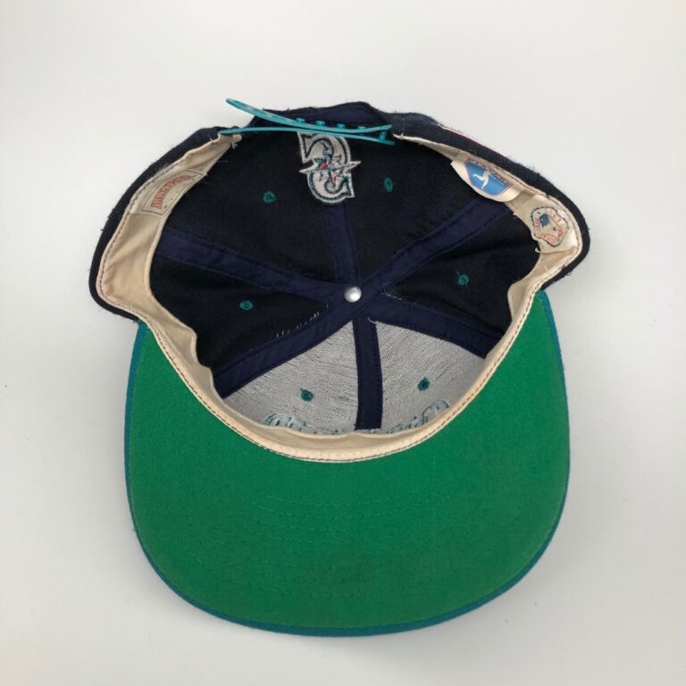 90’s Seattle Mariners Griffey Jr Nutmeg MLB Snapback Hat – Rare VNTG