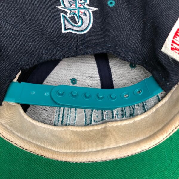 90’s Seattle Mariners Griffey Jr Nutmeg MLB Snapback Hat – Rare VNTG
