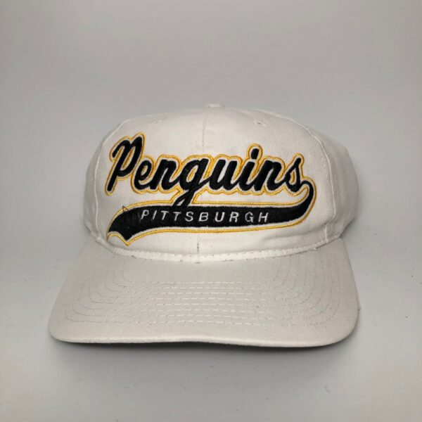 90’s Pittsburgh Penguins Starter Tail Sweep Script NHL Snapback Hat ...
