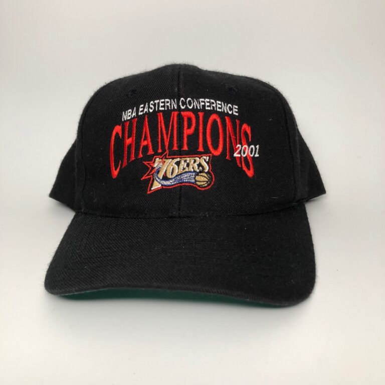 2001 Philadelphia 76ers Eastern Conference Champions NBA Snapback Hat ...