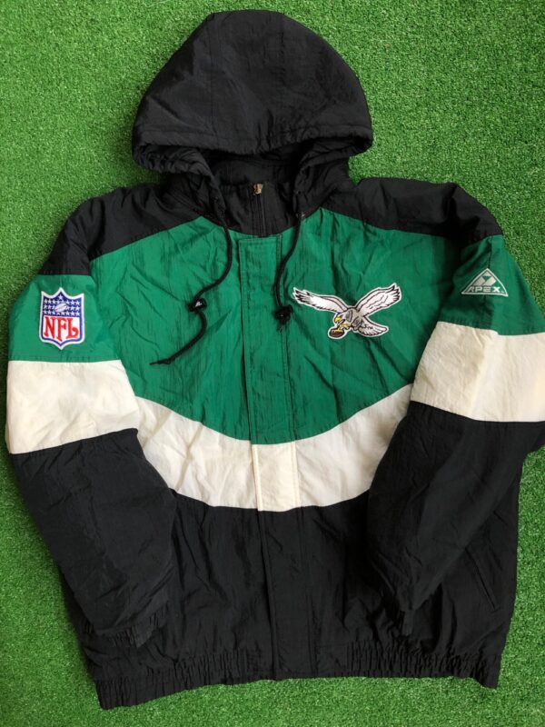 90’s Philadelphia Eagles Apex One Wave NFL Winter Jacket Size XL – Rare ...