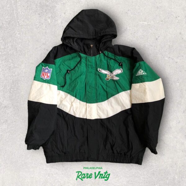 90’s Philadelphia Eagles Apex One Wave NFL Winter Jacket Size XL – Rare ...