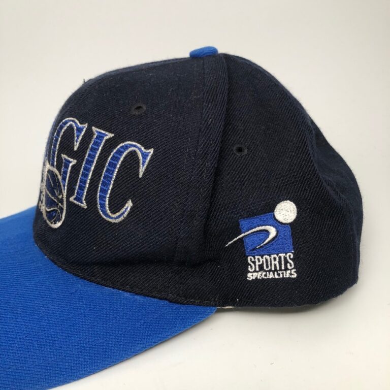 90’s Orlando Magic Sports Specialties Black Laser Dome NBA Snapback Hat ...
