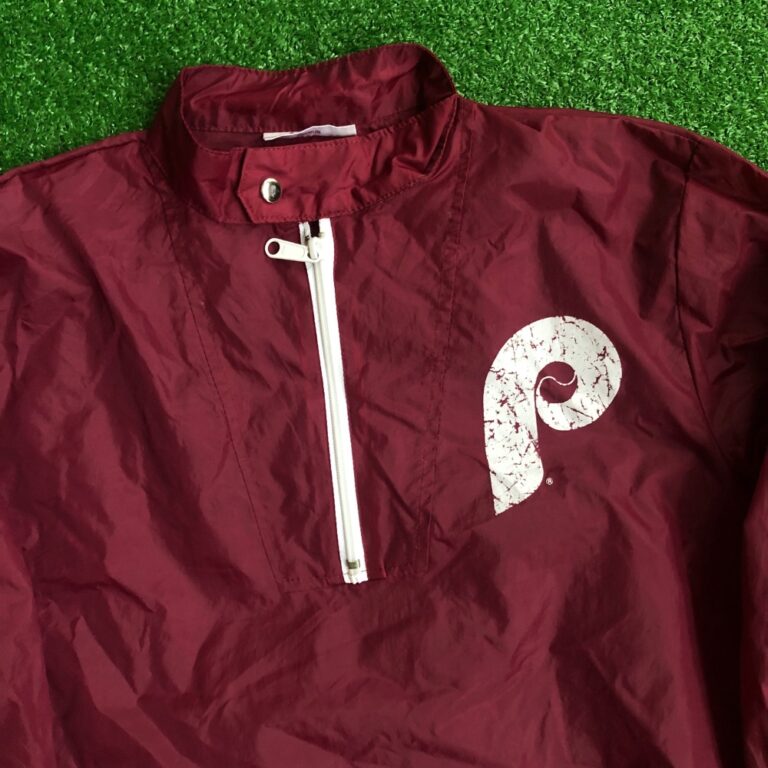 80’s Philadelphia Phillies MLB Windbreaker Jacket Size Medium – Rare VNTG